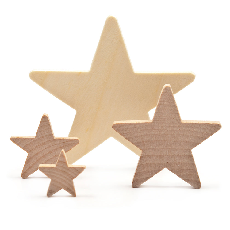 Buy Wood Stars | Craft Star Shapes in Bulk – Craftparts
